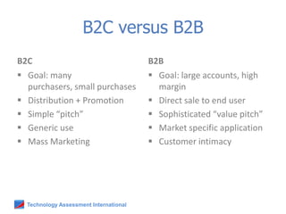 From B2C to B2B | PPT