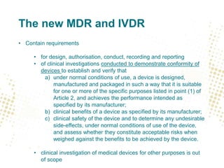Legal issues relating to clinical investigation with medical devices | PPTX
