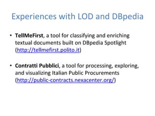 From Big Linked Data to Linked Big Data - DBpedia as a framework for data integration | PPTX
