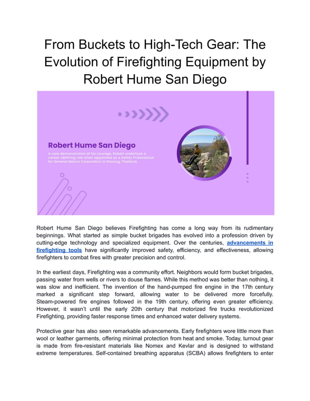 From Buckets to High-Tech Gear_ The Evolution of Firefighting Equipment ...