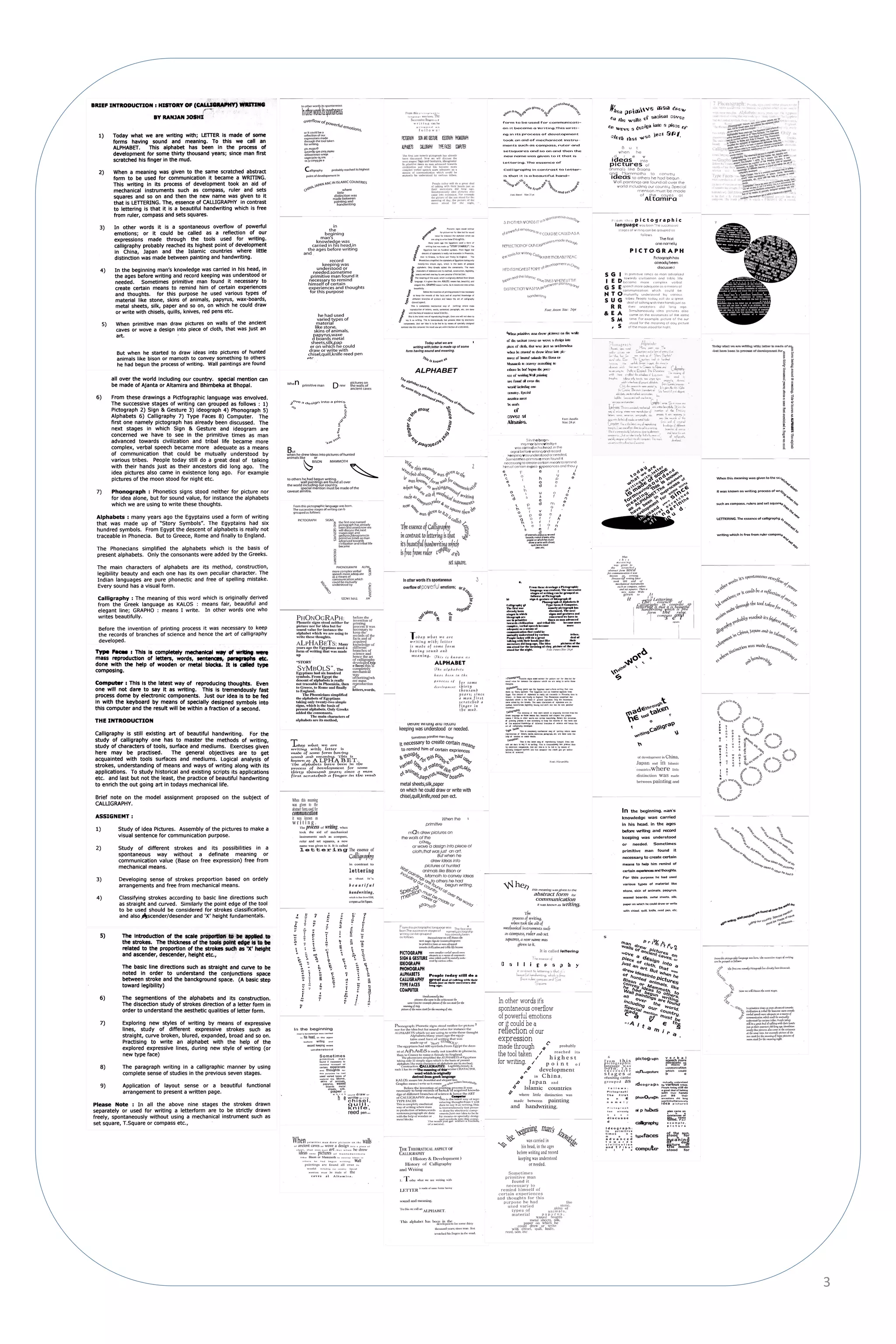 From calligraphy syllabus 1977 to typo 2005 ranjan r. i. joshi a visual ...