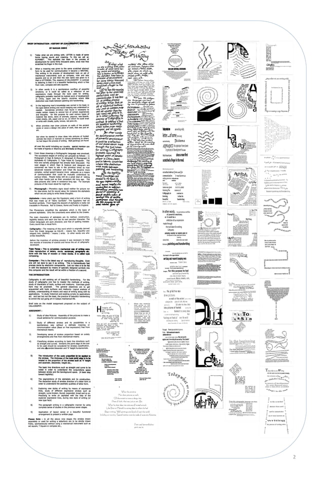 From calligraphy syllabus 1977 to typo 2005 ranjan r. i. joshi a visual ...