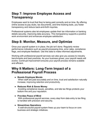 From Chaos to Control - 8 Steps to Professionalize Your Payroll Process ...