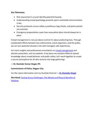 From Chaos to Order: How Effective Crowd Management Prevents Disasters ...
