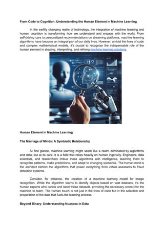 From Code to Cognition_ Understanding the Human Element in Machine ...