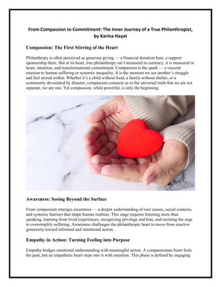 From Compassion to Commitment - The Inner Journey of a True ...
