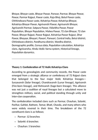 "From Confederacy to Caste: The Formation and Identity of the Bhoyar ...
