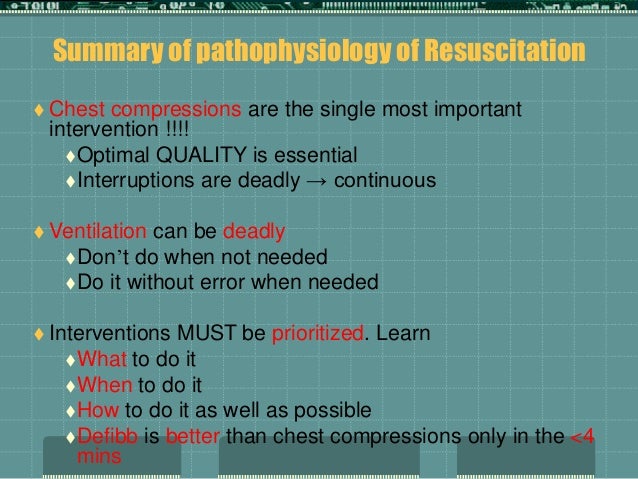 Cardiac resuscitation - fresh views and changes!