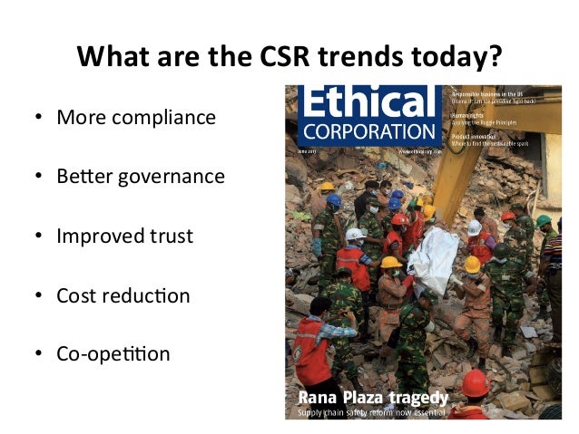 From CSR to Sustainable Business - What are companies doing, and why
