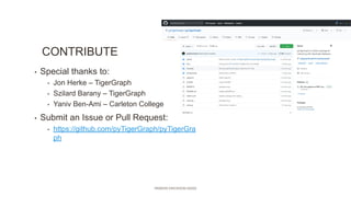FROM DATAFRAMES TO GRAPH Data Science with pyTigerGraph | PPT