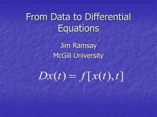 From Data to Differential Equations: Estimating DIFEs Directly from ...