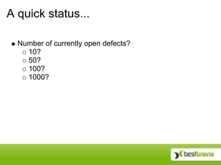 From Defect Reporting To Defect Prevention | PPT