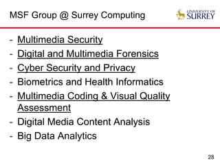 From Digital Watermarking to Multimedia Forensics: How can they help to ...