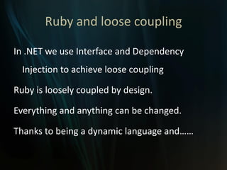 From dot net_to_rails | PPT