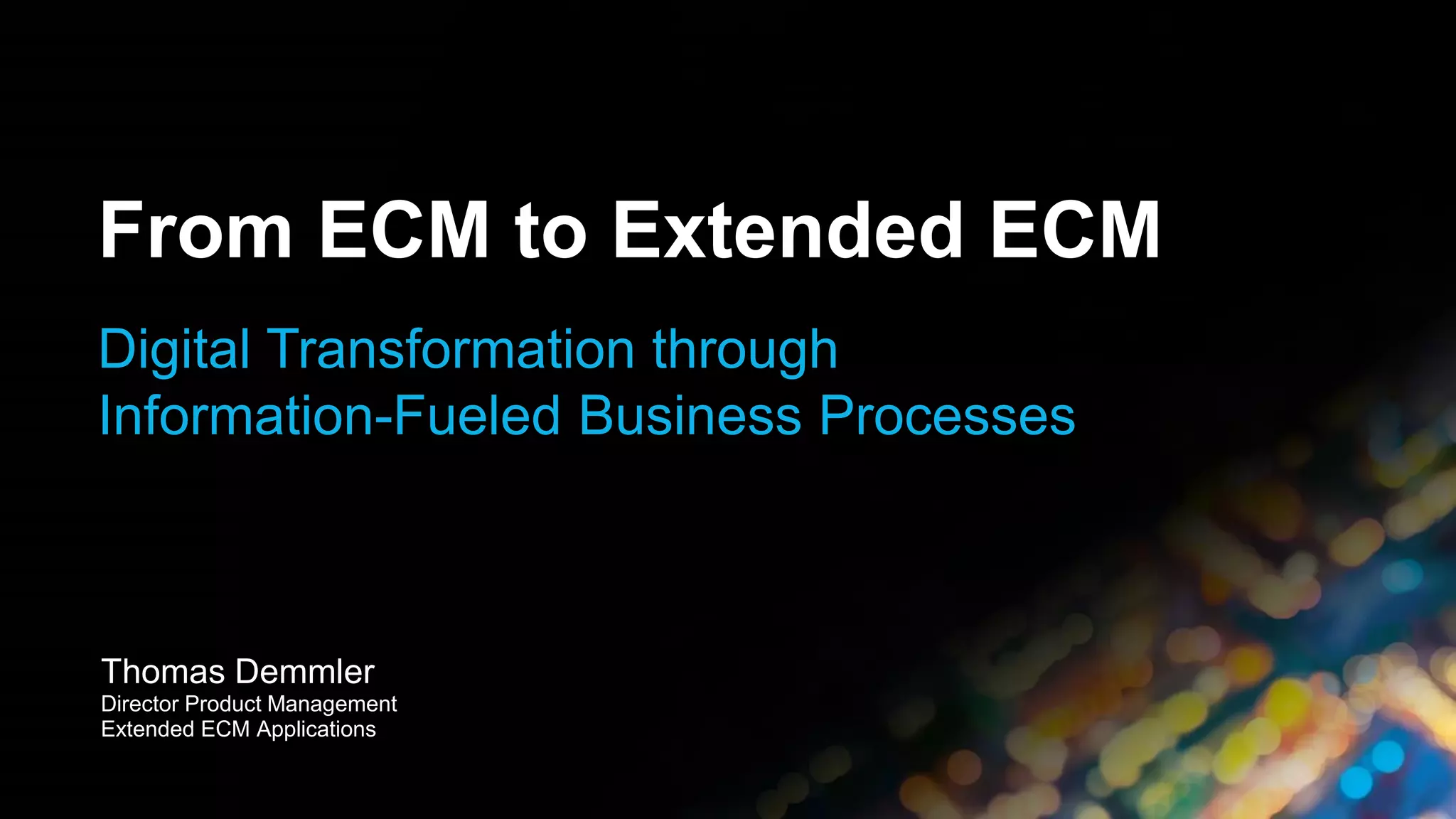 From ECM to Extended ECM | PDF