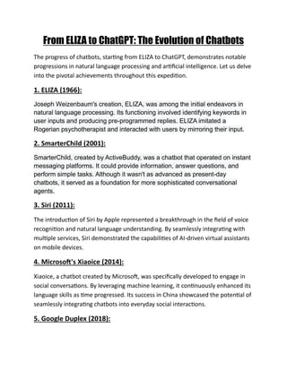 From ELIZA to ChatGPT | DOCX