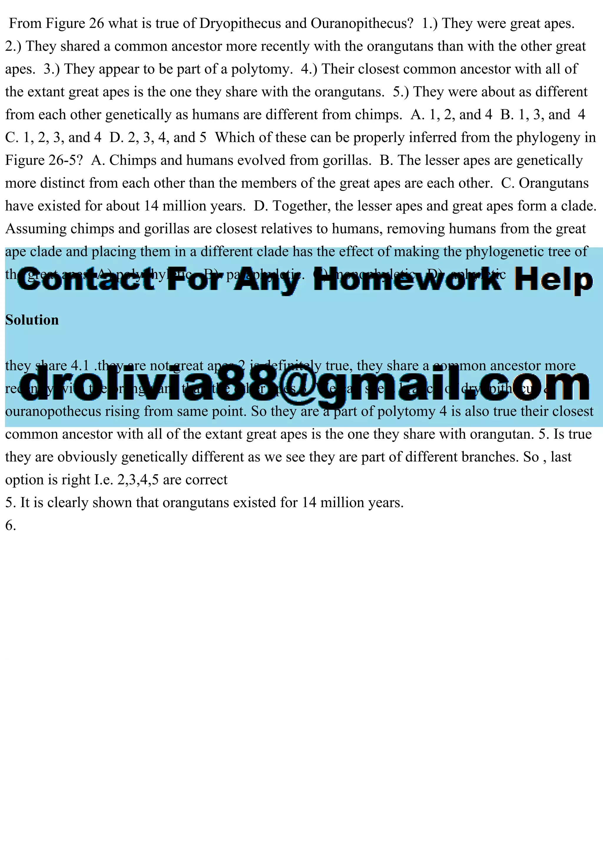 From Figure 26 what is true of Dryopithecus and Ouranopithecus 1.) .pdf