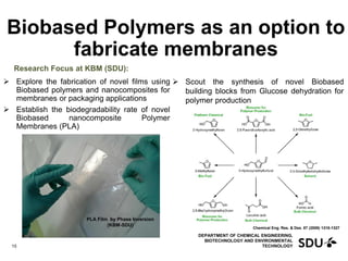 From fossil to Biobased polymer in membrane technology v. Kelly Briceno ...