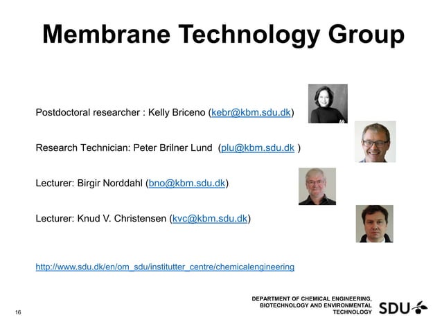 From fossil to Biobased polymer in membrane technology v. Kelly Briceno ...