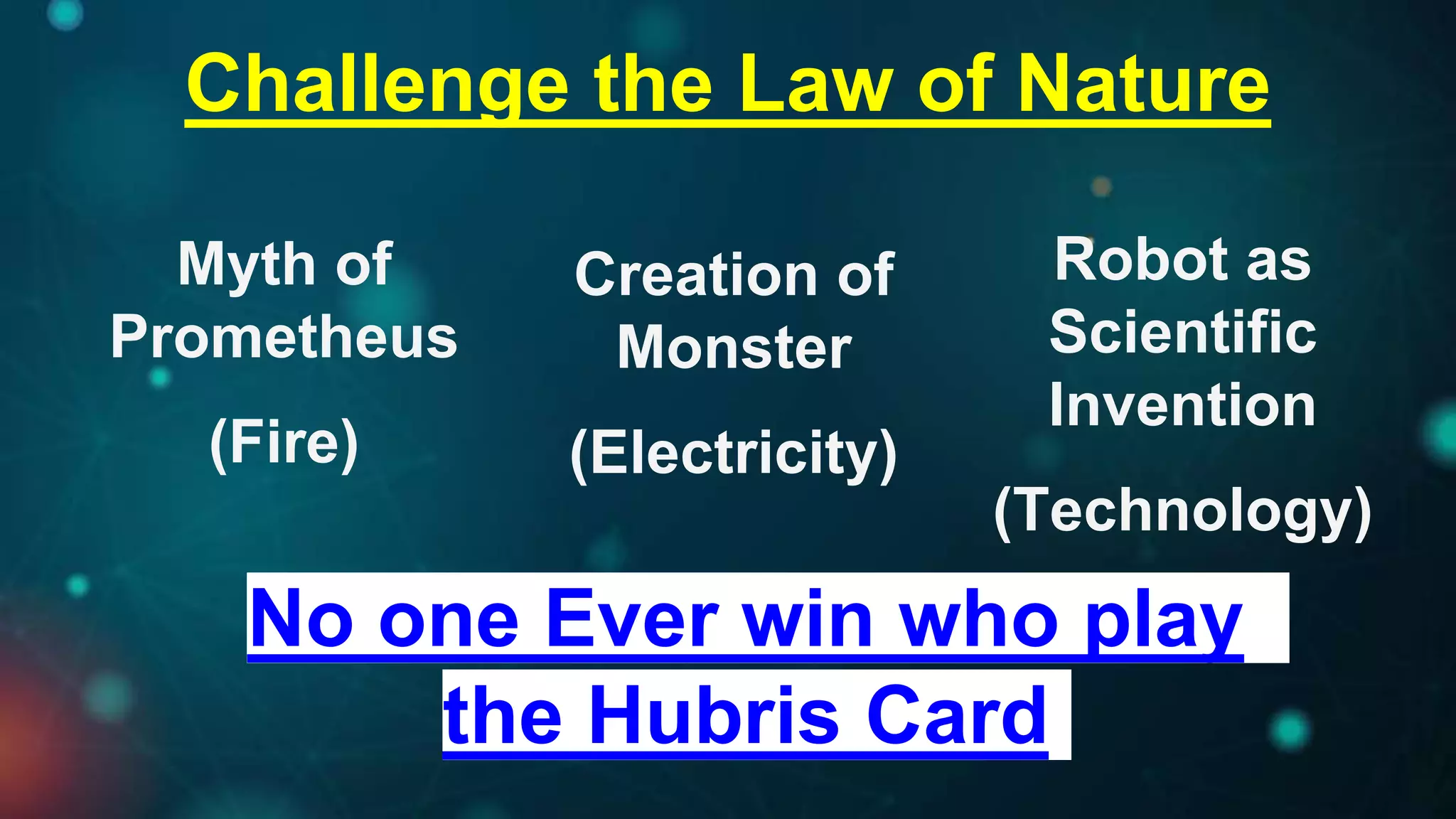 From frankenstein to artificial intelligence | PPT