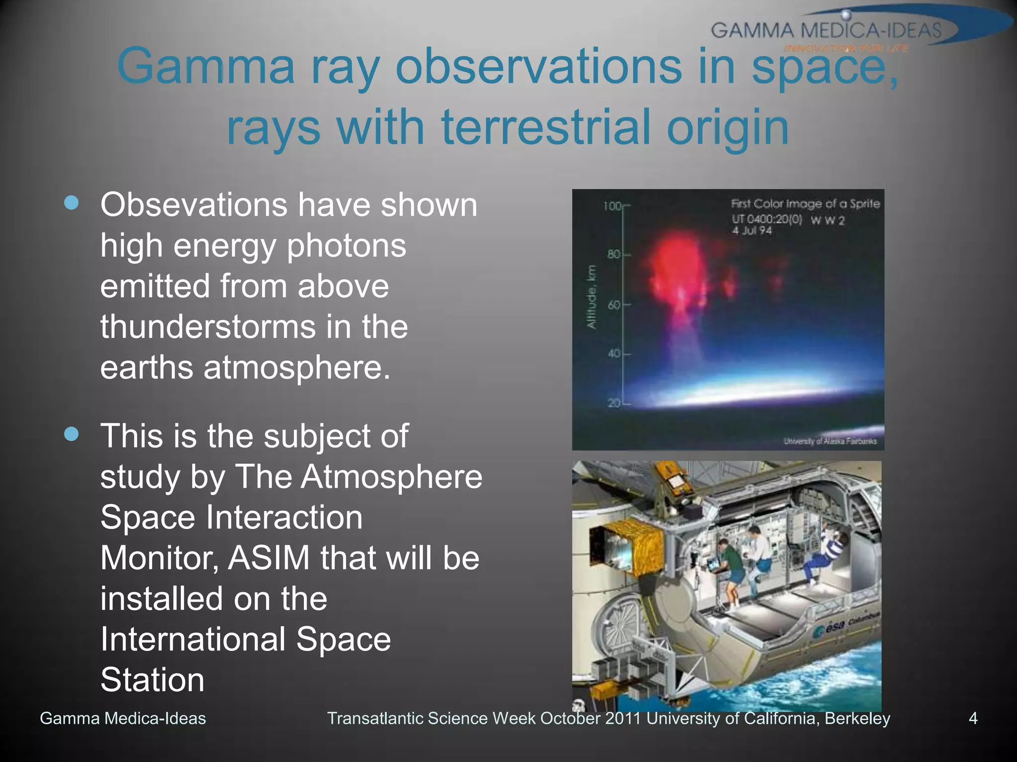 From gamma ray imaging in space to medical diagnostics | PPTX