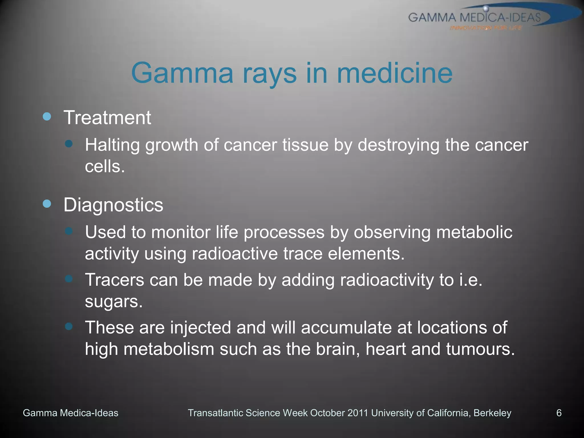 From gamma ray imaging in space to medical diagnostics | PPTX