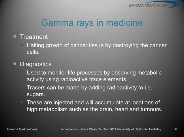 From gamma ray imaging in space to medical diagnostics | PPTX