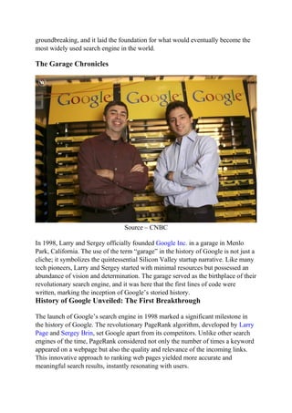 History of Google: From Garage to Global Dominance | CIO Women Magazine ...