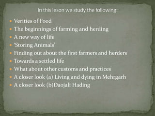 From gathering to growing food | PPTX