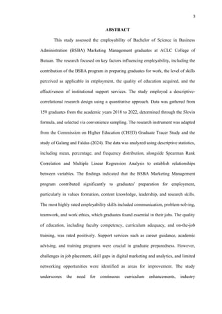 From gramarian-EMPLOYABILITY STUDY OF BSBA MARKETING MANAGEMENT ...