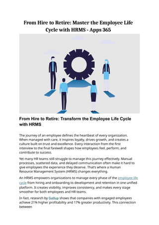 From Hire to Retire: Master the Employee Life Cycle with HRMS - Apps ...
