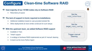 From hire to retire! server life cycle management with ironic at cern ...