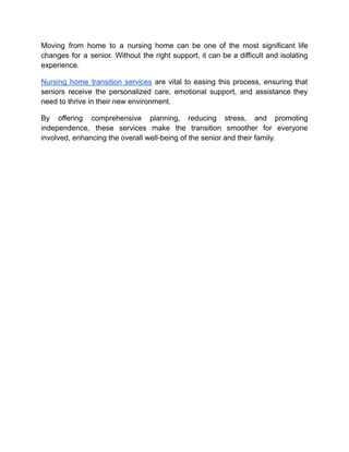 From Home to Nursing Care_ Why Transition Services Are Crucial for ...