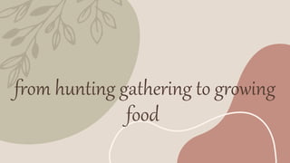 FROM HUNTING–GATHERING TO GROWING FOOD.pptx