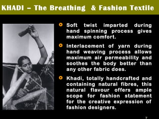 From hut to high streets khadi comes of age | PPT