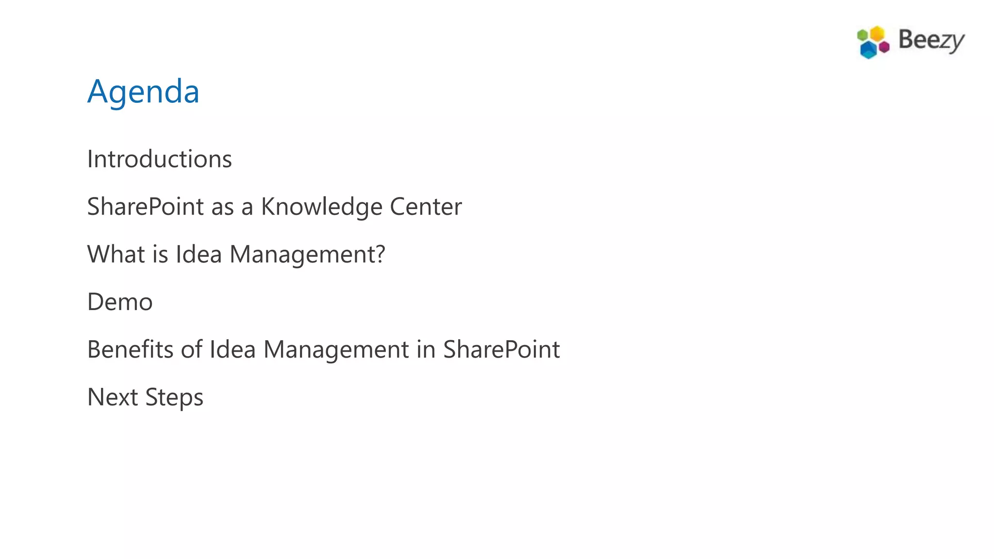 From Ideas to Innovation: Formalizing Idea Management in SharePoint | PPTX