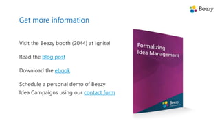 From Ideas to Innovation: Formalizing Idea Management in SharePoint | PPTX