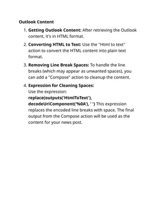 From Inbox to Intranet: Automate SharePoint News Posts in Real-Time | DOCX