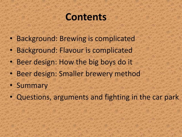 From ingredients to beer | PPTX