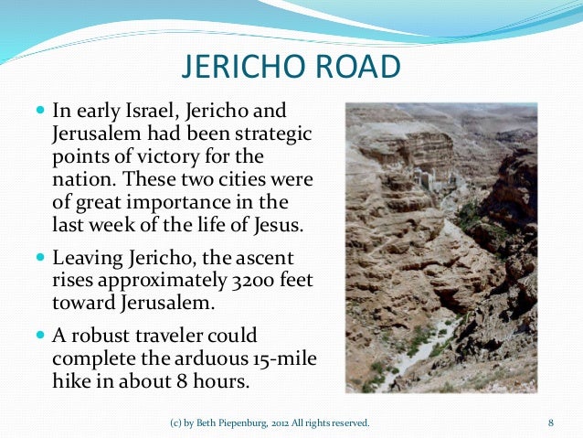 From Jericho to Jerusalem