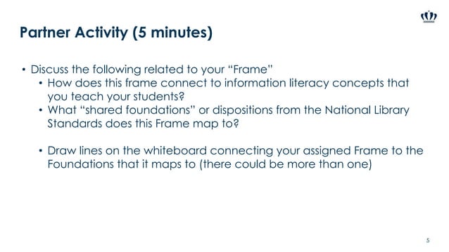 From K12 to College: Mappying the National School Library Standards to ...