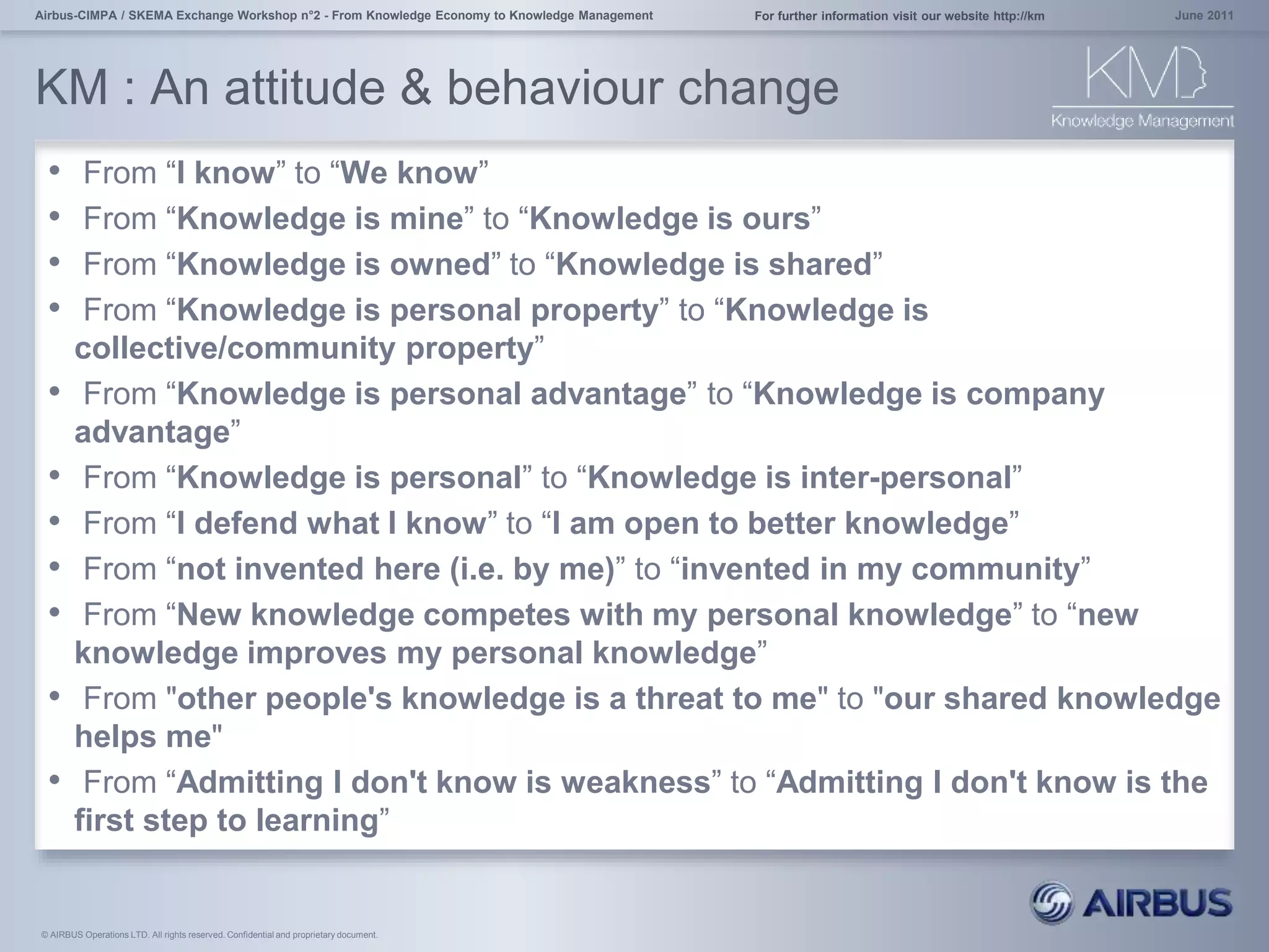 From knowledge economy to knowledge management | PPTX