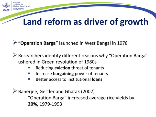 From land reform to pump energisation | PPTX