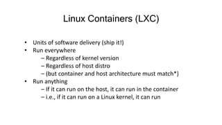 Containers and Cloud: From LXC to Docker to Kubernetes | PPT