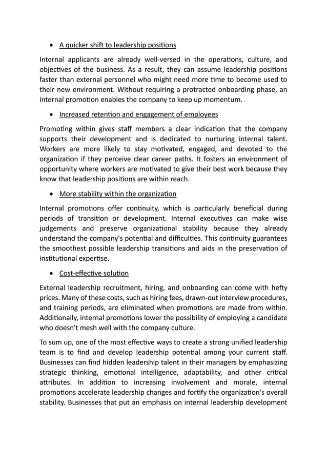 From Manager To Leader — Identifying Leadership Potential In Internal ...