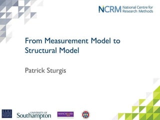 From measurement model to structural model | PPT