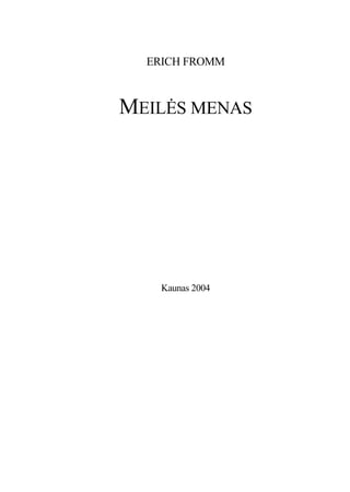 Fromm, erich meiles menas | PDF