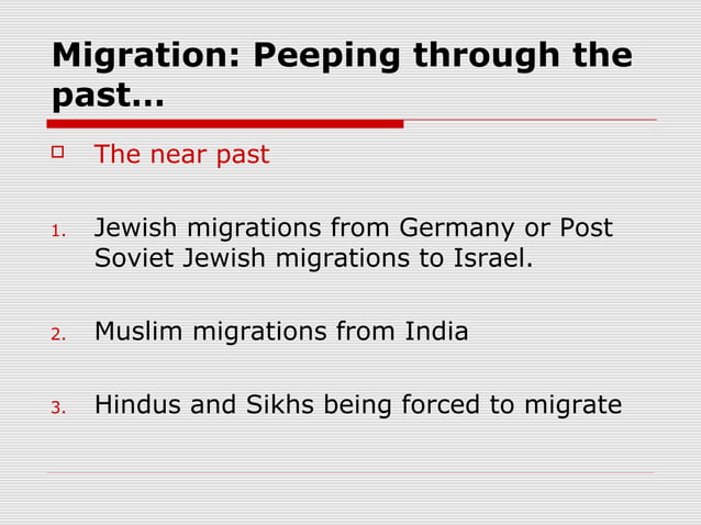 From Migration to Integration; Role of Religion and Culture | PPT