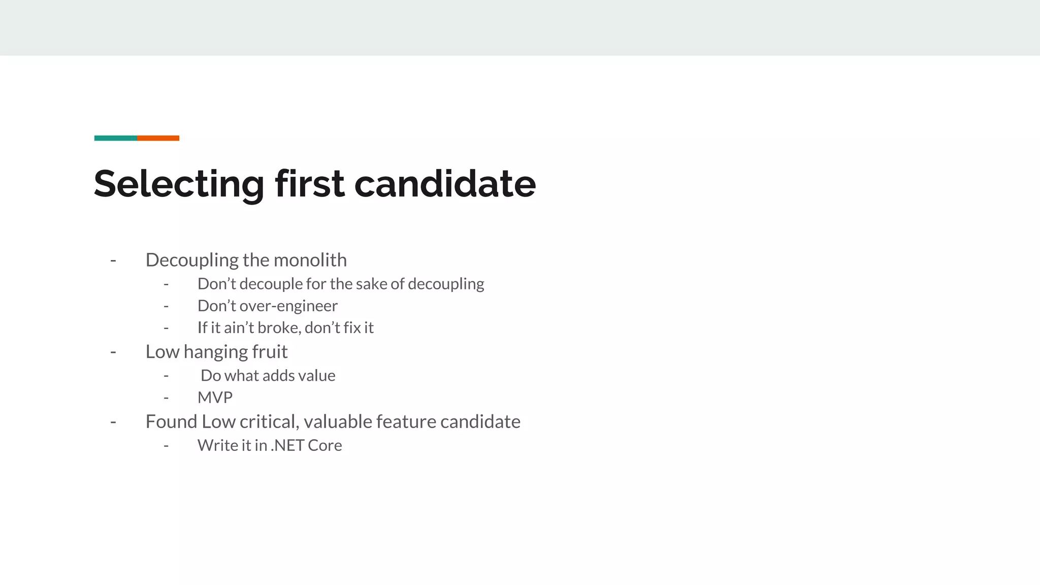 From monolith to microservice with containers. | PPT