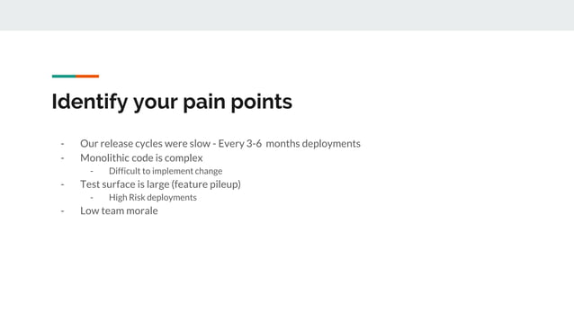 From monolith to microservice with containers. | PPT